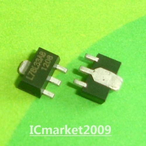 10 PCS L78L33ABUTR SOT-89 L78L33AB L78L33 3.3V 1A Positive Voltage ...