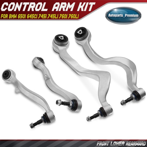 4pcs Front Lower Forward & Rearward Control Arm for BMW E65 745i 750i ...