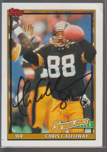 Autographed 1991 Topps Chris Calloway - Steelerrs | eBay