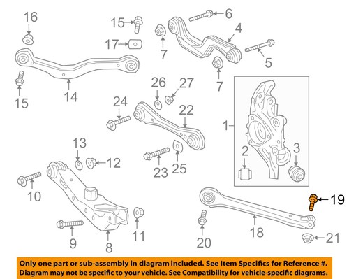 GM OEM 18-24 Acadia Suspension Components-Lower Arm Bolt 11610899 | eBay