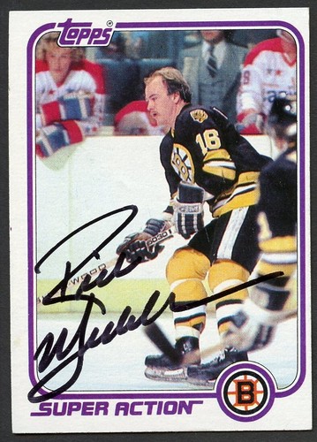Rick Middleton #129 signed autograph 1981-82 Topps Hockey Trading Card ...