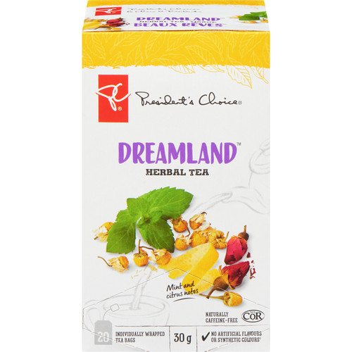 2 Boxes PC President's Choice Dreamland Herbal Tea 20ct, 30g Fresh From ...