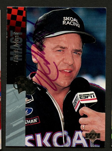 Rick Mast #10 signed autograph auto 1994 Upper Deck NASCAR Trading Card ...