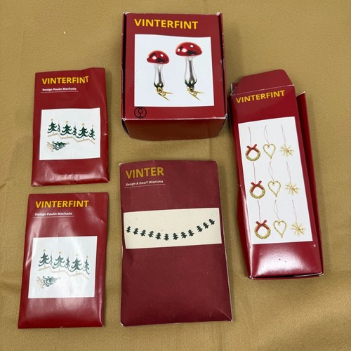 Vinterfint Christmas Set Mushroom Tree Garland Wreath Charms IKEA ...