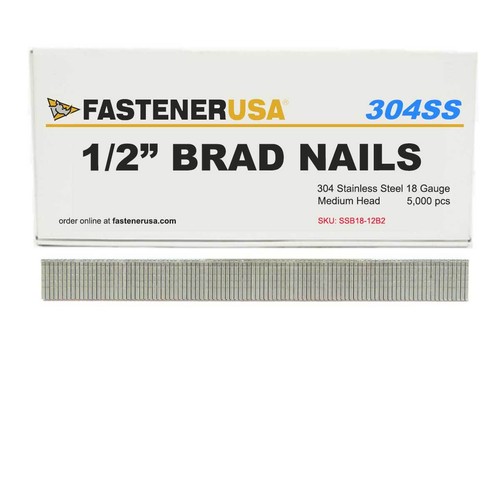 1/2" BRAD NAILS 18GA 304SS 5,000ct | SSB18-12B2 | eBay