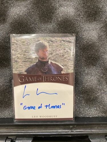 Game of Thrones Iron Anniversary Leo Woodruff AUTO INSCRIPTION Howland ...