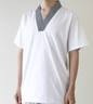 Japanese Men's Traditional Kimono inner under wear Han Juban White Gray ...