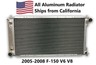 All Aluminum Radiator For 2005-2008 Ford F150 V-6 V-8 HEAVY DUTY HPR837 ...