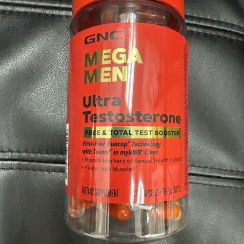 GNC Mega Men - Ultra Testosterone Free & Total Test Booster 120 Caps ...