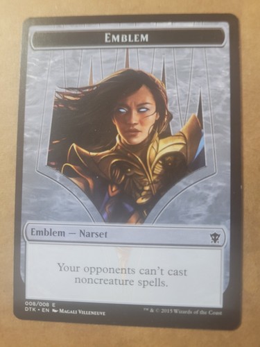 Narset Transcendent Emblem Dragons of Tarkir LP/NM Magic MTG (008) DTK ...