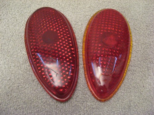 2 NORS TAIL STOP BRAKE LIGHT LAMP LENSES FORD CARS 1938 1939 | eBay