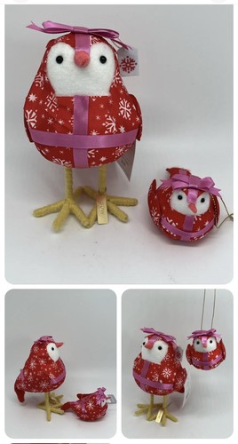 Target Wondershop Birds 2022 Christmas Fabric Featherly Friends “Bow ...