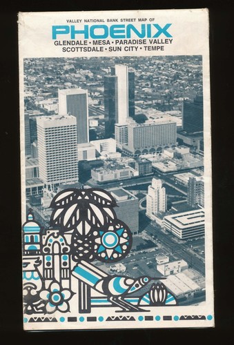F9 - VALLEY NATIONAL BANK STREET MAP OF PHOENIX & THE VALLEY AREA | eBay