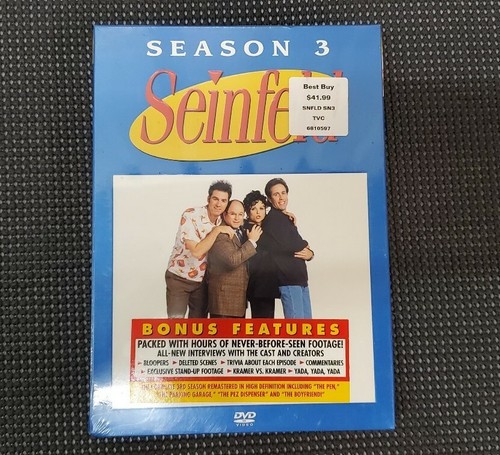SEINFELD Season 3 (DVD, 2004, 4-Disc Set) Bonus Features BRAND NEW ...
