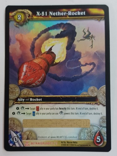 WoW TCG X-51 Nether Rocket Card World of Warcraft | eBay