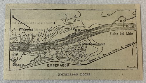 1886 magazine engraving ~ PANAMA CANAL - EMPERADOR DOCKS | eBay