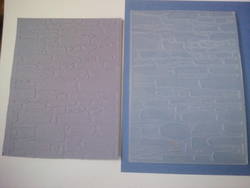 Embossing Folder of stone wall | eBay