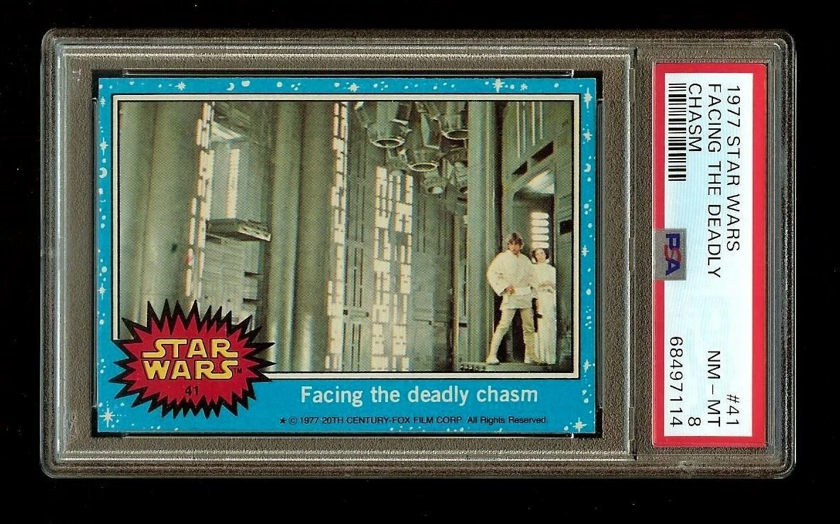 Facing the Deadly Chasm 1977 Topps #41 Base PSA 8 Price Guide - Sports ...