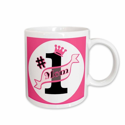 3dRose Number One Mom Pink Mug | eBay
