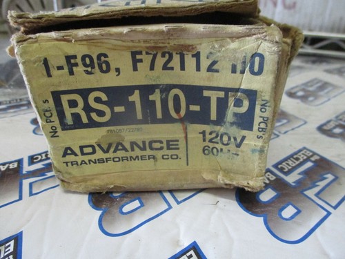 ADVANCE RS-110-TP, 120 VOLT BALLAST FOR (1) F96 HO LAMP-NEW | eBay