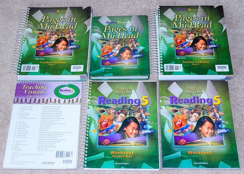 BJU Bob Jones 5th grade READING 5 Pages In My Head COMPLETE SET New ...