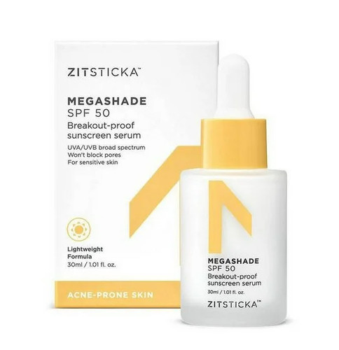 Zitsticka Megashade Breakout Proof SPF 50 Sunscreen Serum 1.01 Oz Exp ...