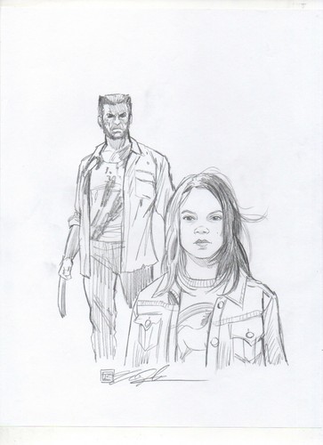 Wolverine Logan Hugh Jackman ORIGINAL PENCIL SKETCH by Tim Shinn | eBay