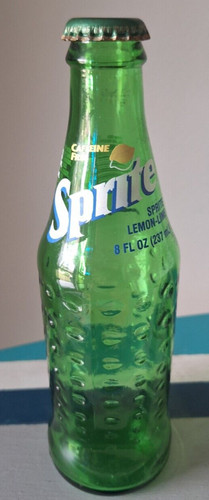 VTG 1994 SPRITE GREEN GLASS DIMPLE SODA POP BOTTLE 8 FL. OZ. | eBay