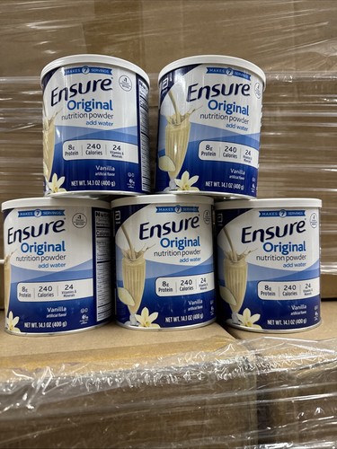 Ensure Original Nutrition Powder Vanilla 8g Protein 5 Pack / 14.1 oz ...