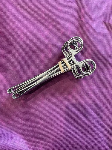 Codman #30-4088 Lahey Goitre Tenaculum Forceps 6¼" Stainless Steel 3x3 ...