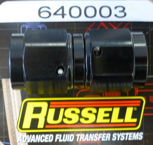 Russell 640003 Female Adapter Swivel Coupler -6AN #6 AN6 Straight Black ...