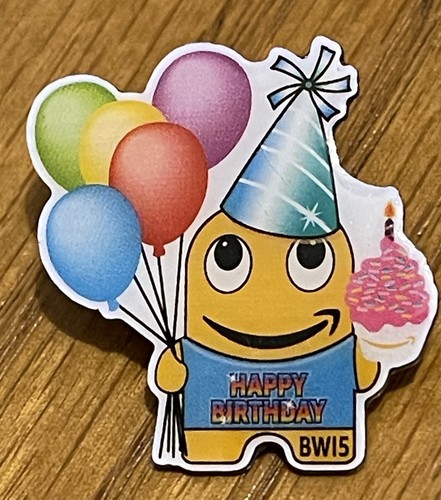 Birthday Amazon BWI5 Peccy Employee Pin | eBay