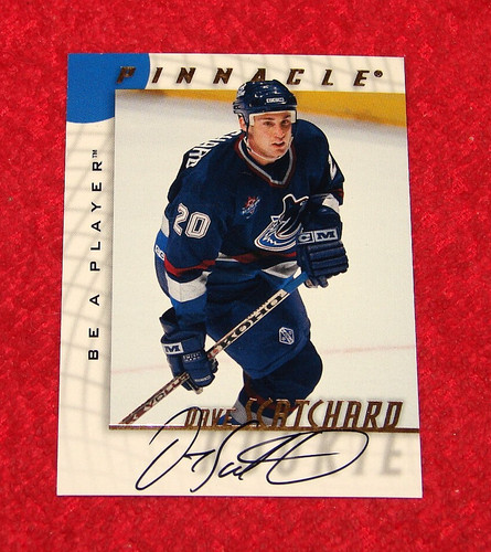 DAVE SCATCHARD VANCOUVER CANUCKS 1997-98 BAP BE A PLAYER AUTOGRAPH #234 ...