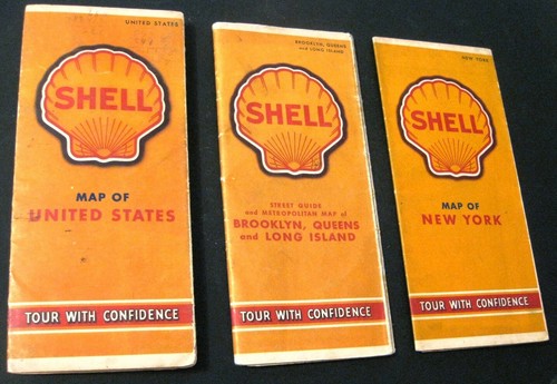 Lot of three SHELL vintage road maps 1940 and 1941 | eBay