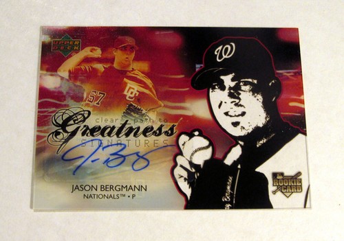 2006 UD Future Stars Red Rookie Autograph Jason Bergmann RC Auto ...