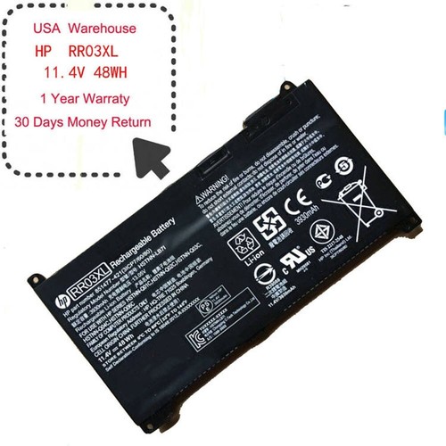New 48Wh Genuine RR03XL Battery for HP ProBook 430 440 450 455 470 G4 ...