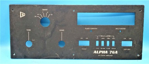 1 USED Alpha 76A ETO Amplifier Front Panel Ham Radio | eBay