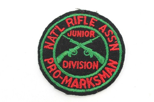 Vintage Wool National Rifle Association NRA Pro Marksman Patch Black ...