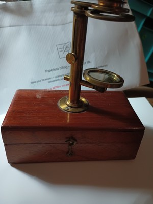 Antique Brass Microscope | eBay
