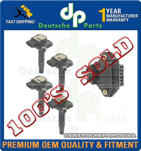 VW 1.8T ICM ICU FSU IGNITION CONTROL MODULE + DIRECT IGNITION COIL ...