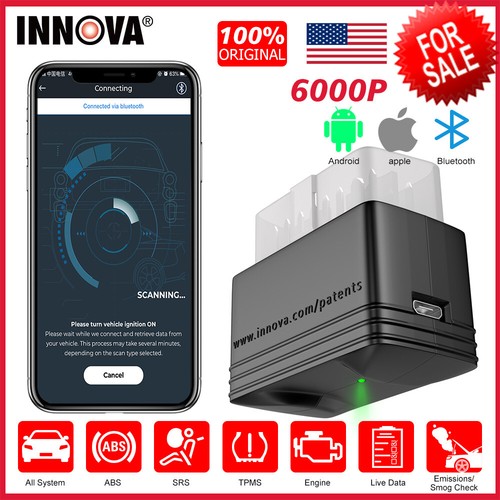 INNOVA 6000P All System Car OBD2 Scanner Diagnostic Code Reader ABS SRS ...