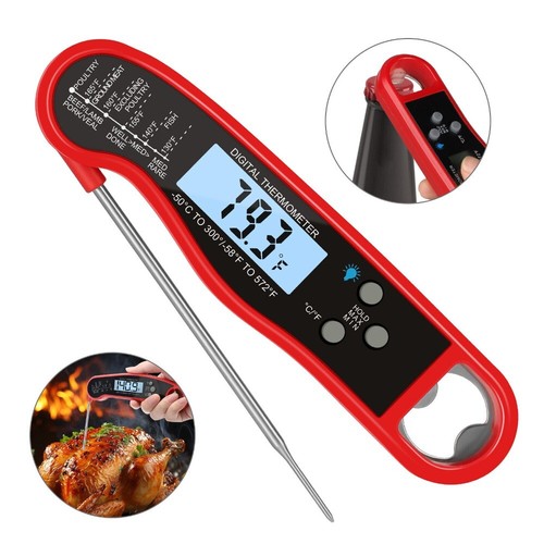 Instant Read Kitchen Meat Thermometer Food Cooking Temperature Gauge ...