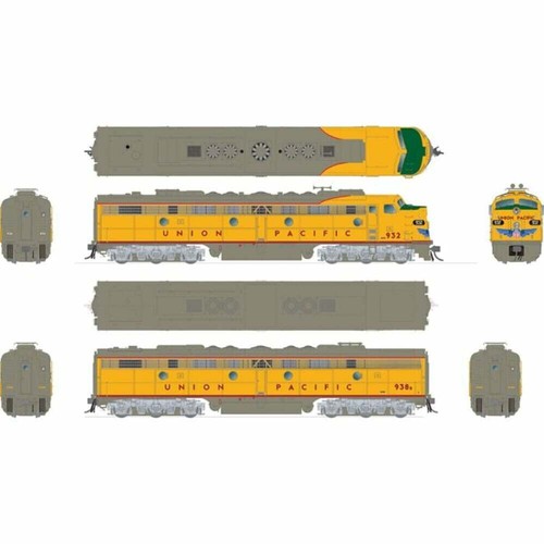 Rapido 28040 HO Scale Union Pacific EMD E8A E8B (DC/Silent) #938 #938B ...