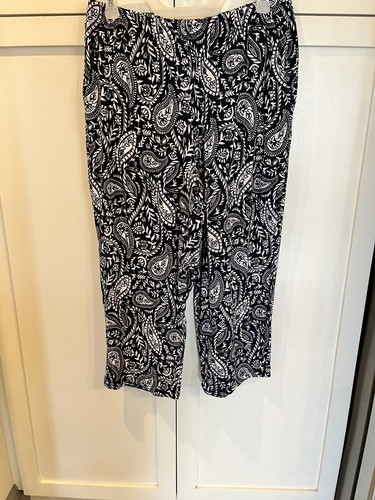 Liz Claiborne Sleepwear Womens L Flannel Pajama Pants Blue Floral ...