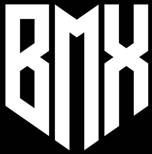 BMX White Cut Letters no Background Sticker Bike Decal Laptop Wall Car ...