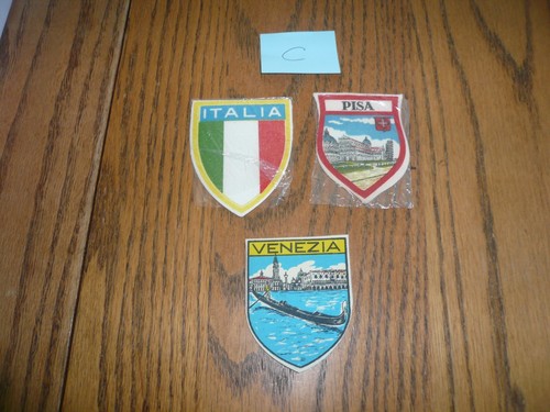 Lot of 3 Vintage Italian Travel Souvenir Patches Europe Patch - Vintage ...