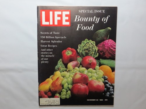 Life Magazine November 23 1962 Special Issue Bounty of Food 7E | eBay