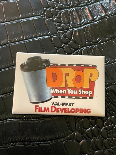 VINTAGE NOS PINBACK #70 - WALMART - FILM DEVELOPING | eBay