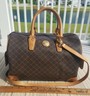 Rioni Moda Italia Signtature Brown Leather Shoulder Bag Purse (CON44 ...
