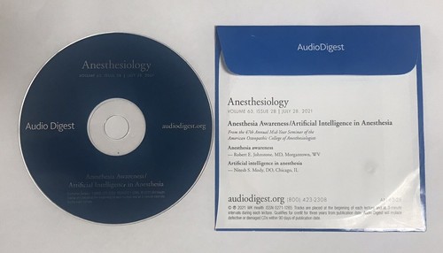 Audio Digest Anesthesiology Anesthesia Awareness/ Artificial ...